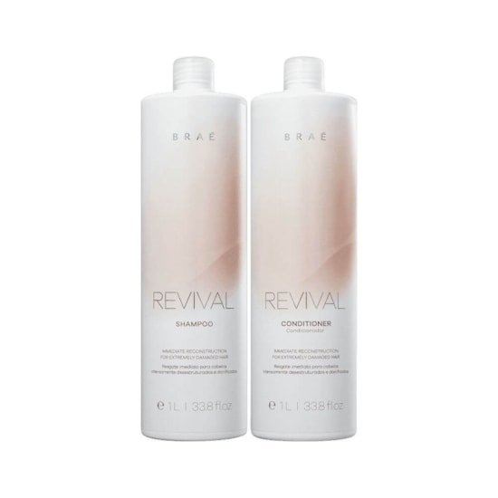 Braé Revival Shampoo 1000ml + Condicionador 1000ml