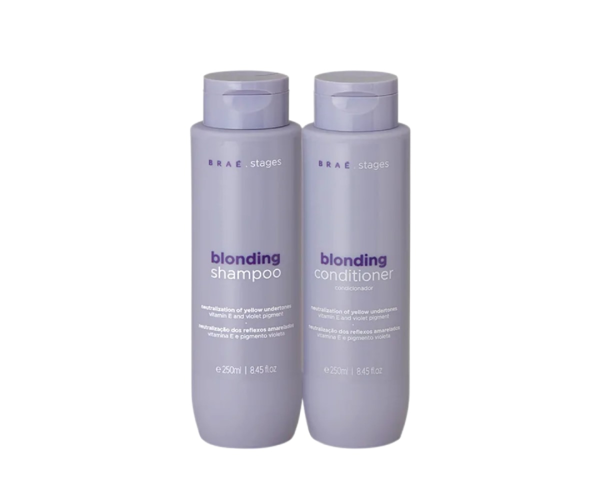 Braé Stages Blonding Kit Shampoo e Condicionador 250ml - Doce Beleza