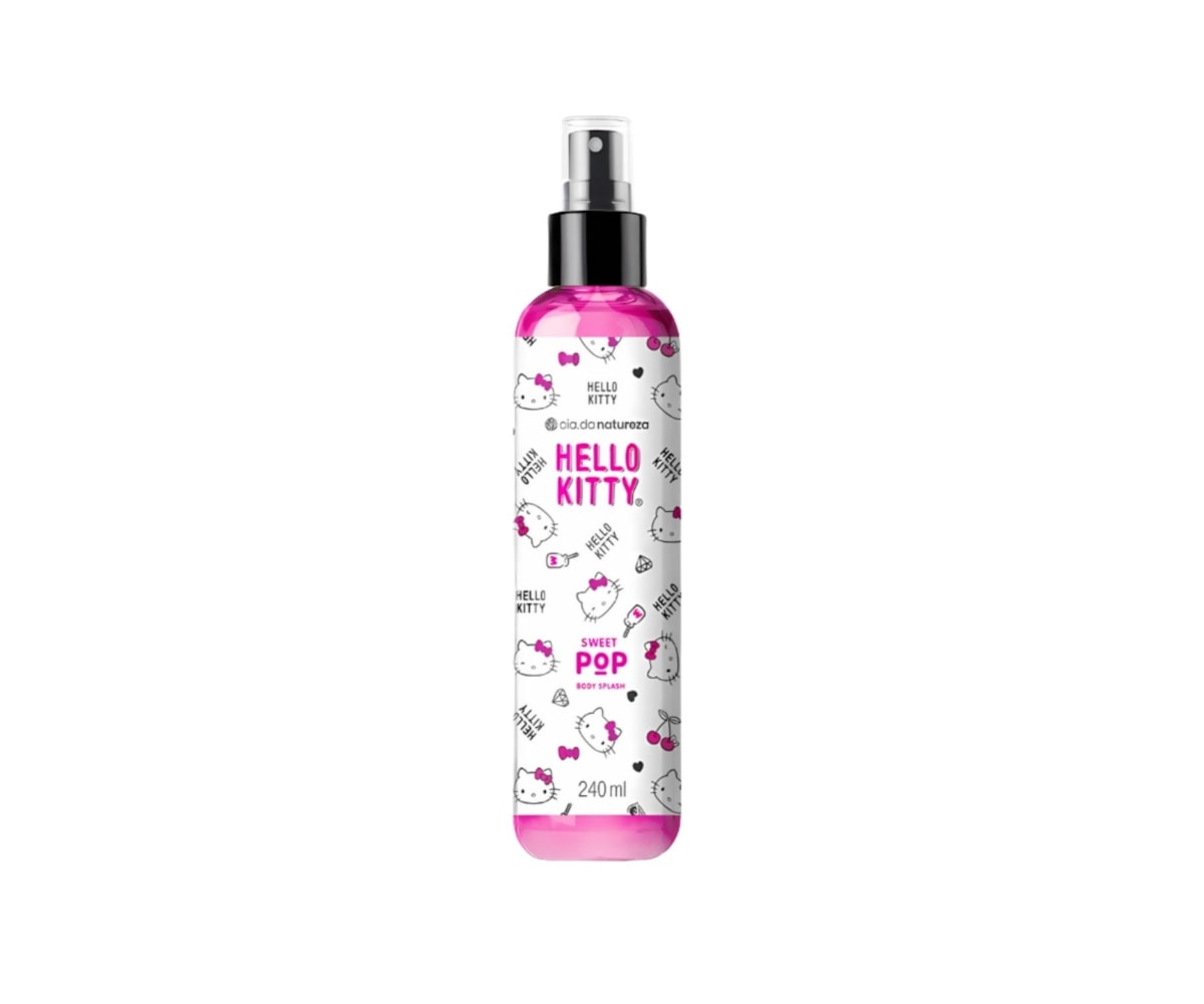 Cia da Natureza Hello Kitty Body Splash Sweet Pop 240 ml - Doce Beleza