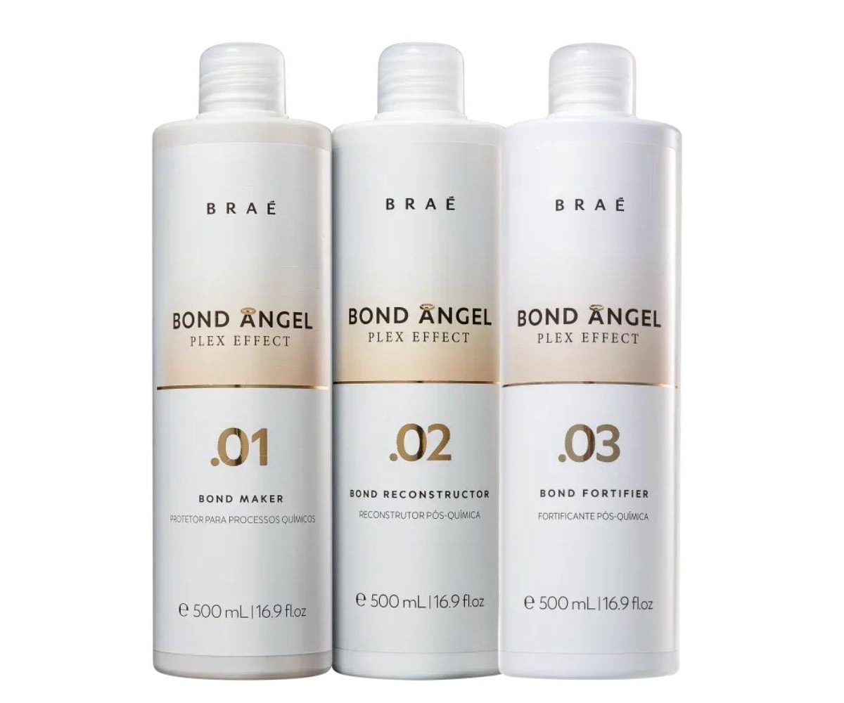Kit Braé Bond Angel Plex Effect Tratamento 3x500 ml - Doce Beleza