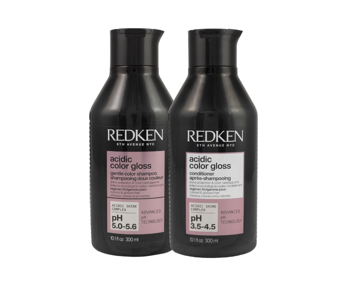 Kit Redken Acidic Color Gloss Shampoo 300 ml e Condicionador 300 ml ...