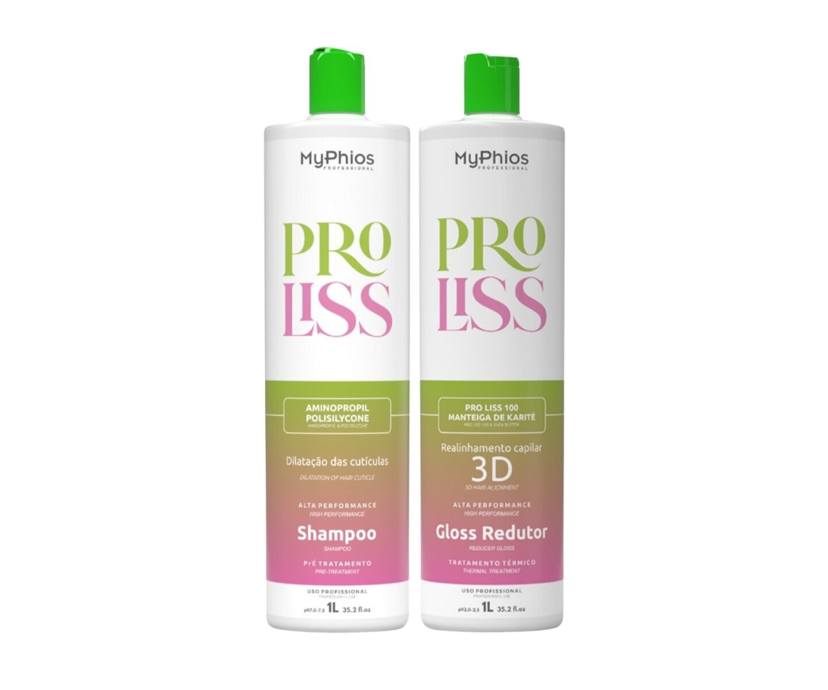 MyPhios ProLiss Kit Shampoo e Máscara Capilar 1L - Doce Beleza