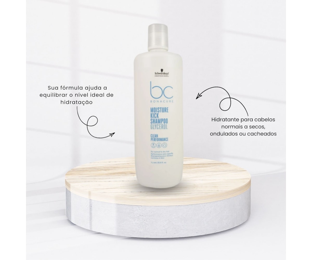 Schwarzkopf Moisture Kick Shampoo 1L - Doce Beleza